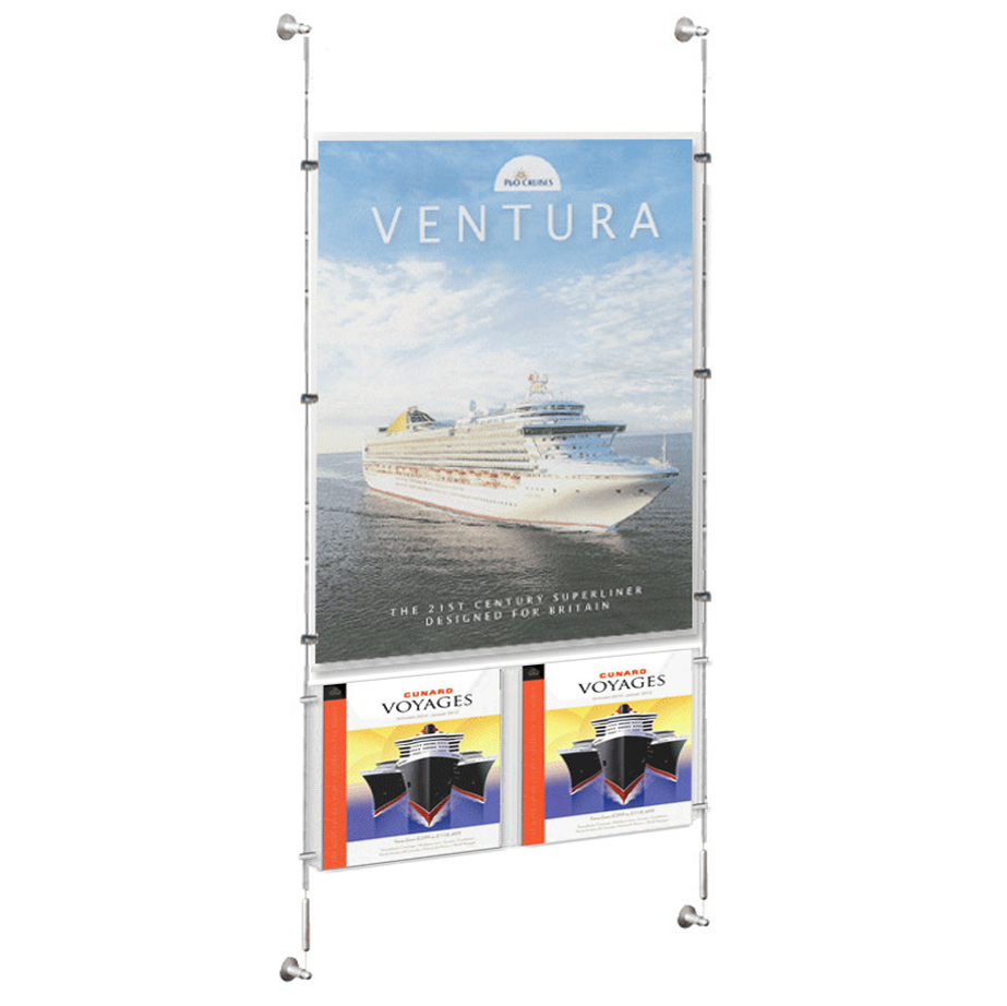 Suspended Cable Window Display Kits | Discount Displays