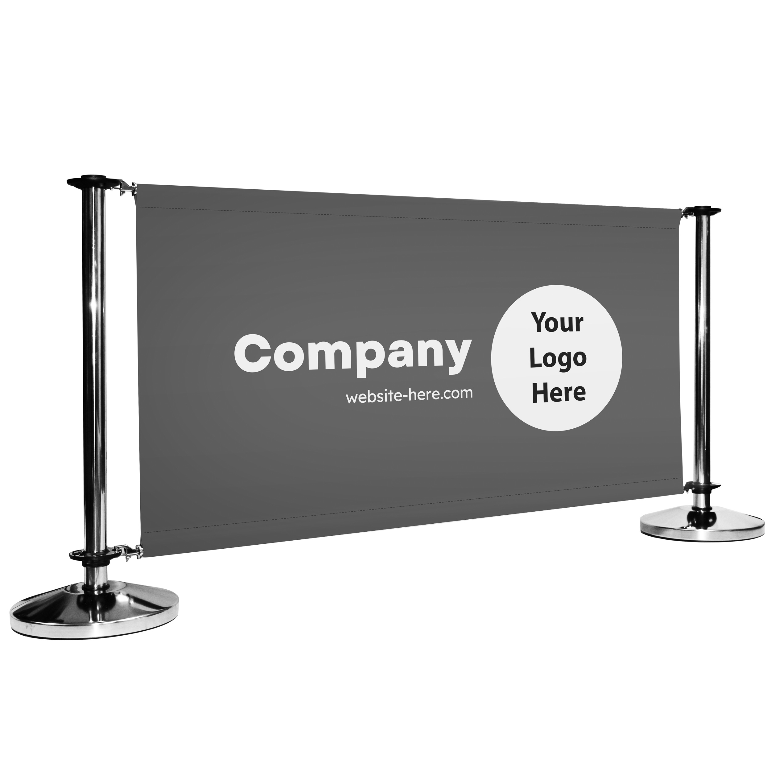 Pre-Designed Cafe Barrier Banner - It's Coffee Time