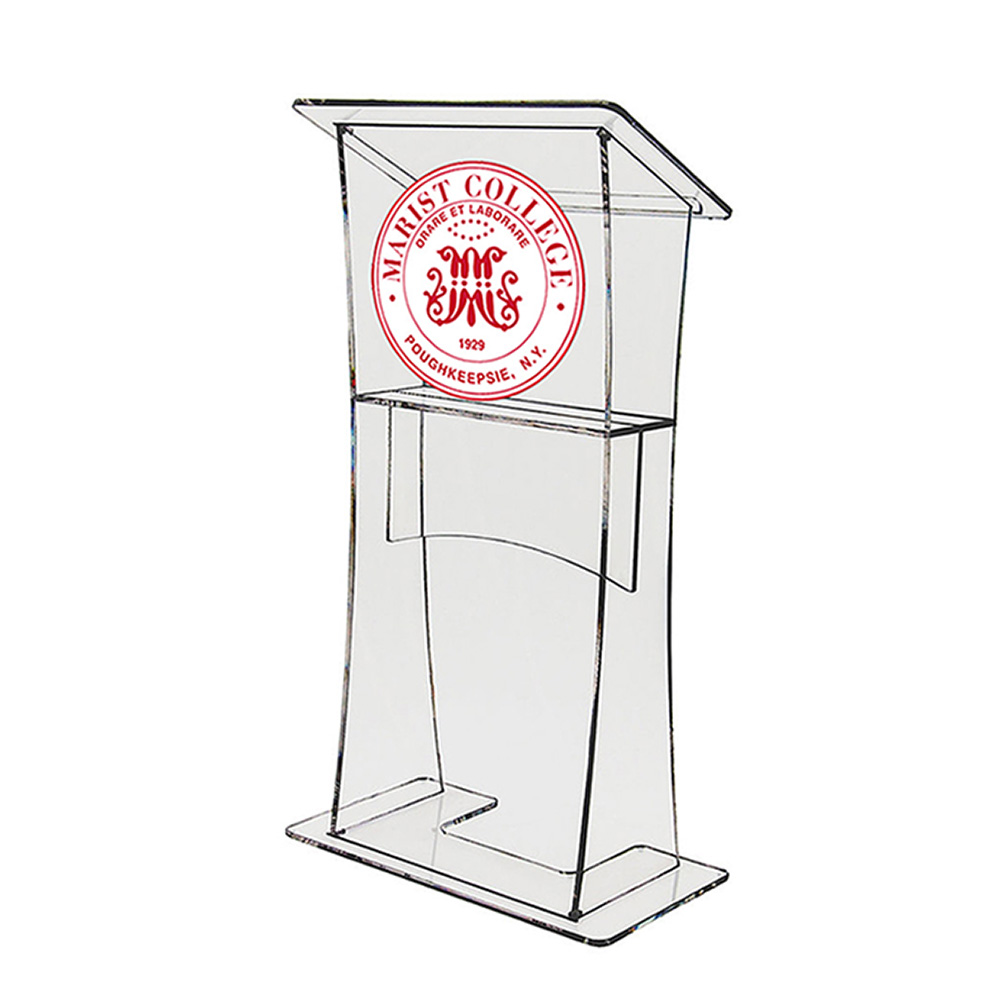 Folding Acrylic Podium with Frosted Front | Discount Displays
