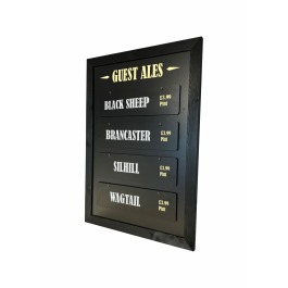 Wooden Framed Chalk Slat Board | Discount Displays