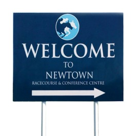 Post Mounted Aluminium Printed Signs | Discount Displays