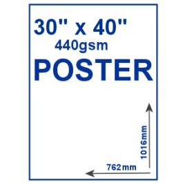 30" x 40" Outdoor Poster | Discount Displays