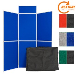 6 Panel Folding Display Board | Plastic Frame | Discount Displays