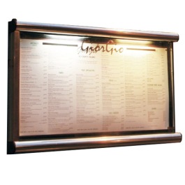 Battery Powered Restaurant Menu Case | Discount Displays