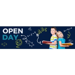 School Printed Banner - Open Day