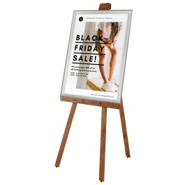 Wooden Display Easel with A1 Poster Frame | Discount Displays