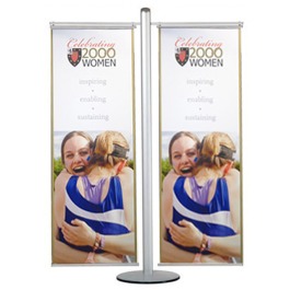 Free Standing Double Banner Display Stand | Discount Displays