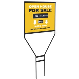 H-Frame Metal Outdoor Sign Holder | Discount Displays