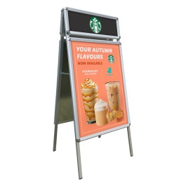 A1 A-Board Pavement Sign with Header | Discount Displays