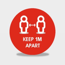NEW Keep 1m / 2m Apart Floor Stickers | Social Distancing | Discount ...