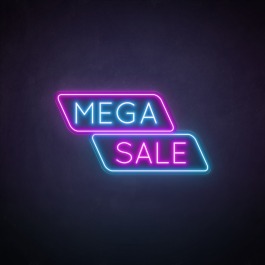 Mega Sale Neon Sign | Discount Displays