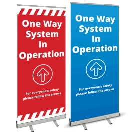 One Way System Roller Banner - 800mm