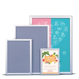 Aluminium Snap Poster Frames | Sizes from A5 to A0