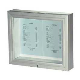 External Illuminated Wall Menu Case Display | Discount Displays