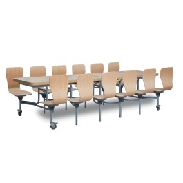 Premium 12 Seat Folding Table Unit