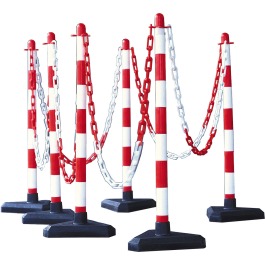 Posts and Chain Bollards with Concrete Base | Discount Displays