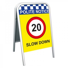 School Pavement Sign - Slow Down 20mph | Discount Displays