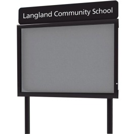 Freestanding Personalised Outdoor School Sign | Discount Displays