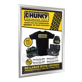 Poster Click Security Snap Frame 25mm | Discount Displays