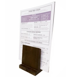 Rustic Wooden Menu Holder | Discount Displays