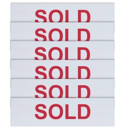 SOLD SLip for correx estate agents signs