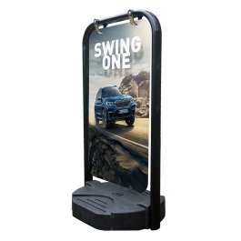 Swing One Double Sided Panel Pavement Sign | Discount Displays