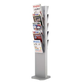10 Pocket Floor Standing Magazine Holder | Discount Displays