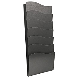 7 Pocket Wall Mounted Newspaper Rack | Discount Displays