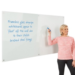 Magnetic Glass Write-On Whiteboard | Discount Displays