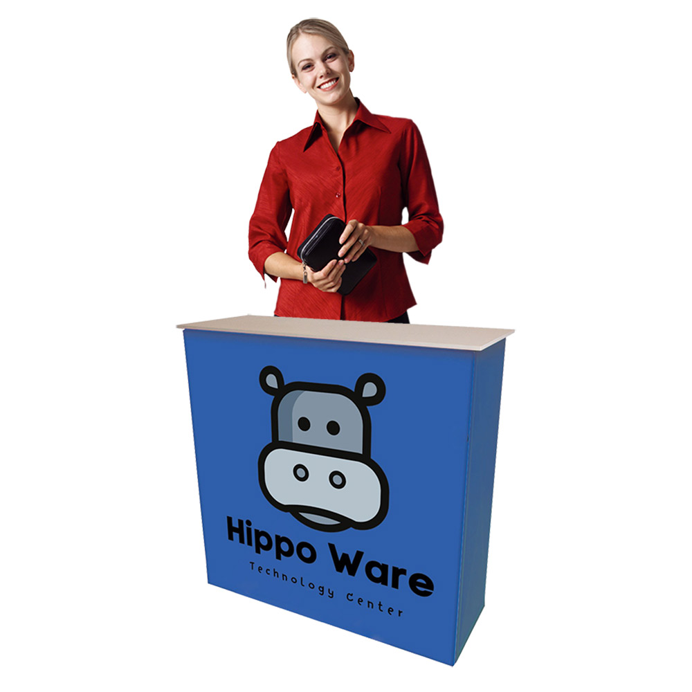 Round Promotional Counter Plinth | Discount Displays