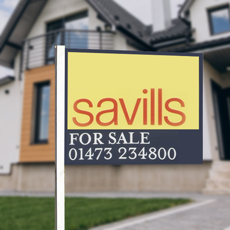 Custom Shaped Estate Agents Boards