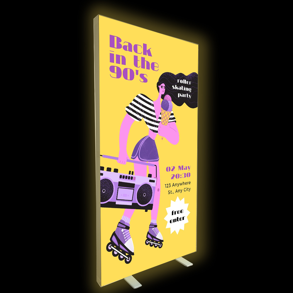 Recharge Battery LED Lightbox Display | Discount Displays