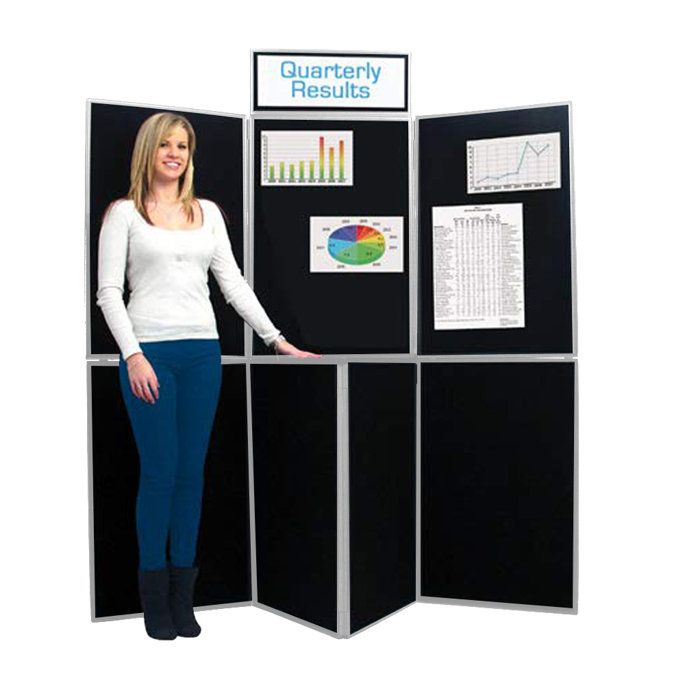 6 Panel Folding Display Board | Plastic Frame | Discount Displays