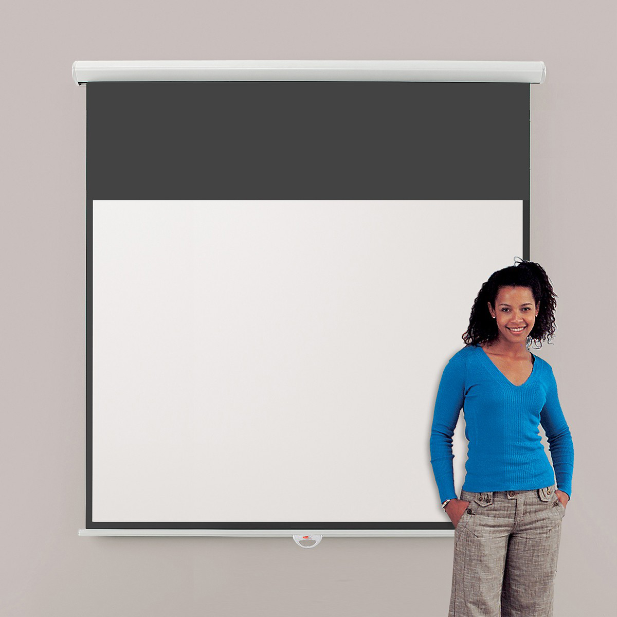 Premium Eyeline Pull Down Projector Screen