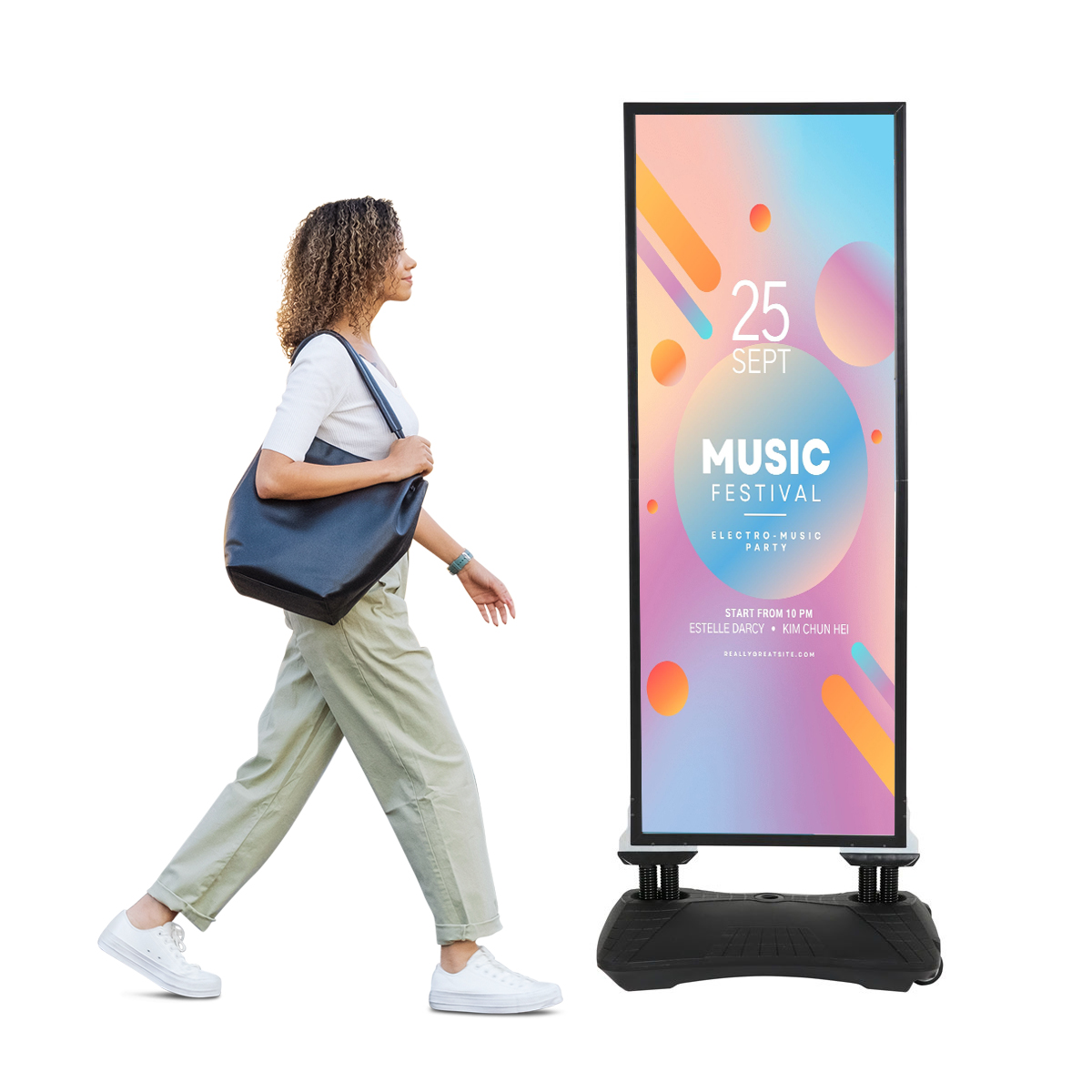 A1 A-Board Pavement Sign with Header | Discount Displays