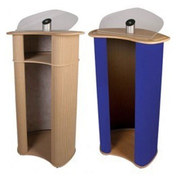 Folding Desktop Lectern - Maple Wood Effect | Discount Displays