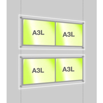 A3 LED Cable Window Display kit | Discount Displays
