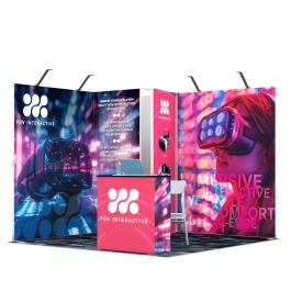 Fastframe™ 3x3m Modular Exhibition Booth | Discount Displays