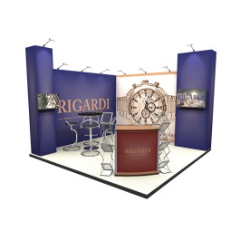 4m x 4m Corner Exhibition Stand | Discount Displays