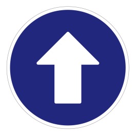 One Way Arrow Floor Sticker - 6 Pack | Discount Displays