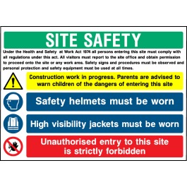 Site Safety High Visibility Sign | Discount Displays