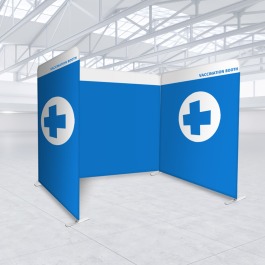 Custom Printed COVID-19 Testing Booth | Discount Displays