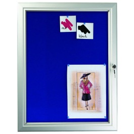 Lockable Felt Notice Board | Discount Displays