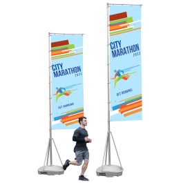 Portable 4/5m Telescopic Event Flag Pole | Discount Displays