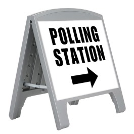 SignPro Polling Station Pavement Sign | Discount Displays