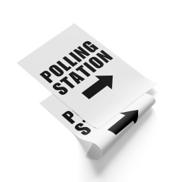 Pre-designed Polling Indoor Posters | Discount Displays