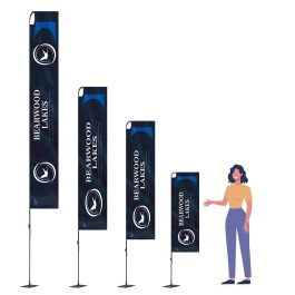Custom Printed Portrait Event Flag | Discount Displays