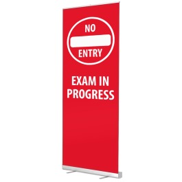 School Banner Sign - No Entry Exam In Progress | Discount Displays