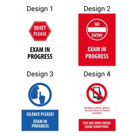 Pre-designed Small School Exam Signs | Discount Displays