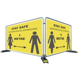 Heras Fence Banners | Social Distancing | Discount Displays